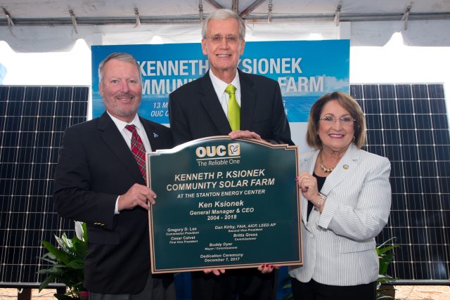 Dedication ceremony of the Kenneth P. Ksionek Community Solar Farm ...